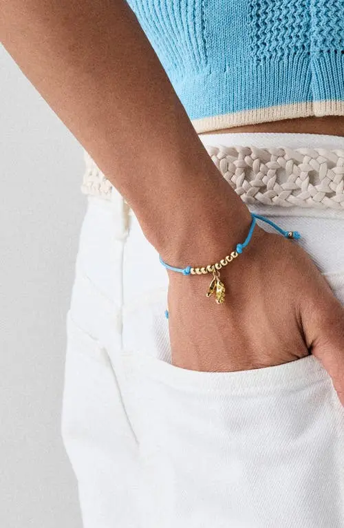 Kate Spade New York Banana Cord Slider Bracelet With Cubic Zirconia