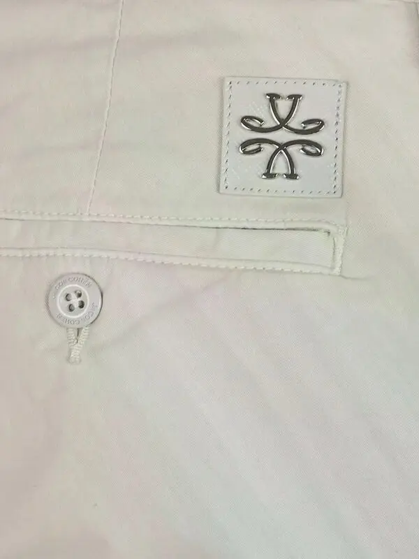 Jacob Cohen Beige Logo Patch Trousers