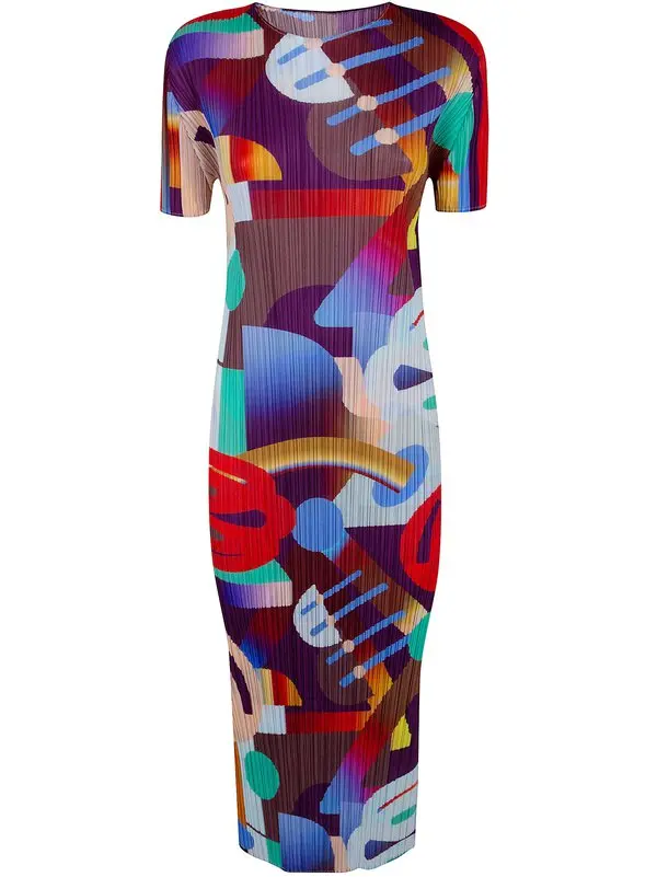 PLEATS PLEASE Playground" Dress - Red