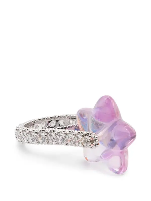 YVMIN Anello Star Motif Ring - Metallic