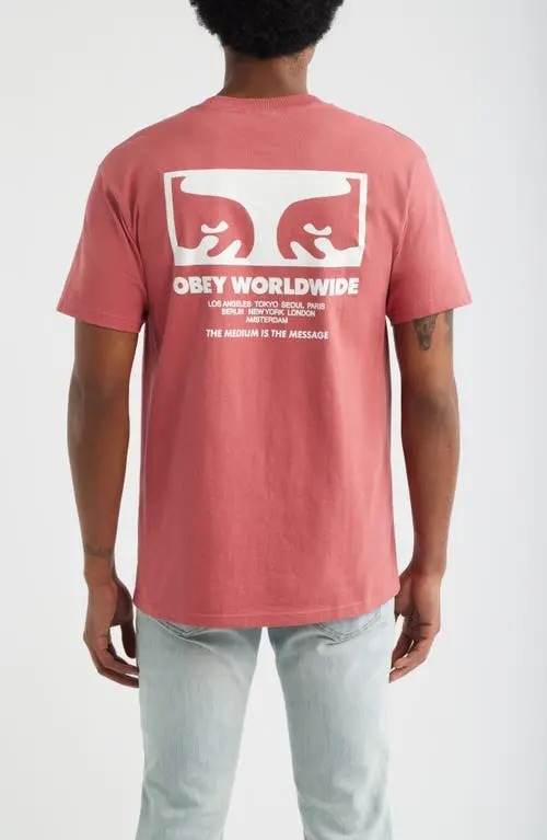 Obey The Is The Message Graphic T-shirt