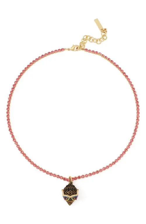 Kurt Geiger Eagle Pendant Tennis Necklace