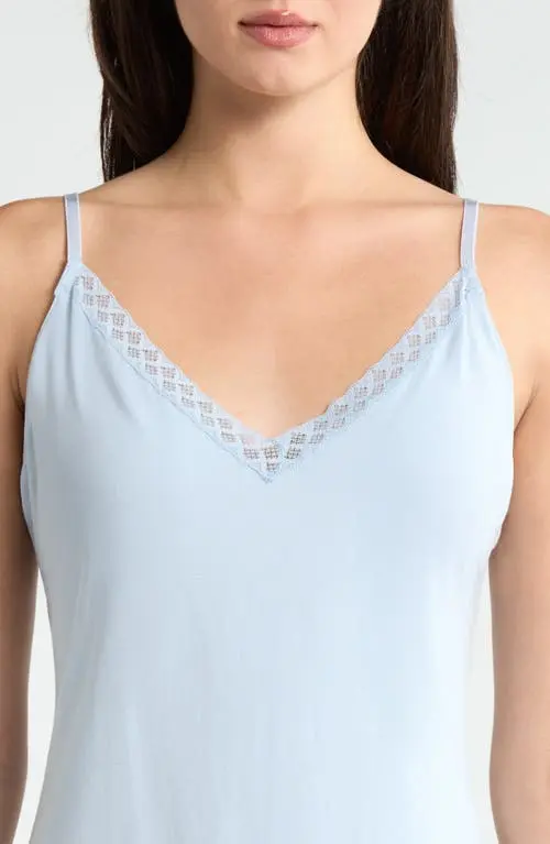 Natori True Bliss Jersey Nightgown - Blue Mist