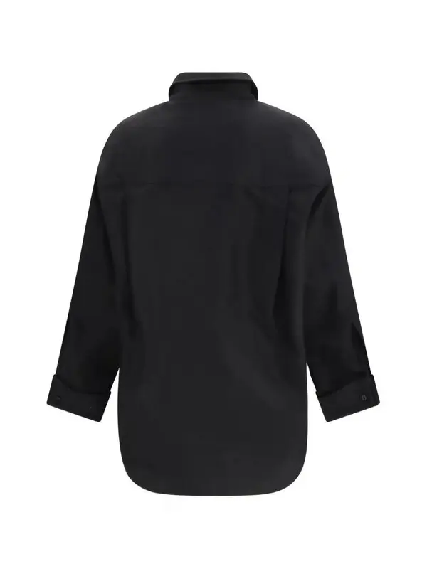 Balenciaga Logo Embroidered Cotton Shirt