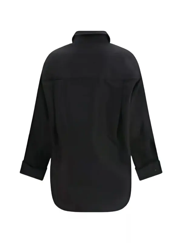 Balenciaga Logo Embroidered Cotton Shirt