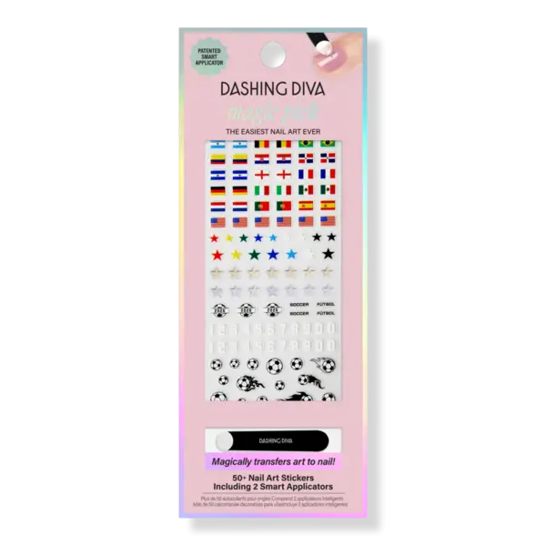 DASHING DIVA Magic Pick Match Play Nail Art Stickers - One-color