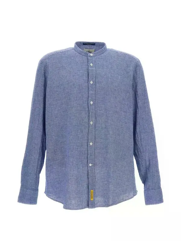 B.D.BAGGIES Check-pattern Band-collar Shirt