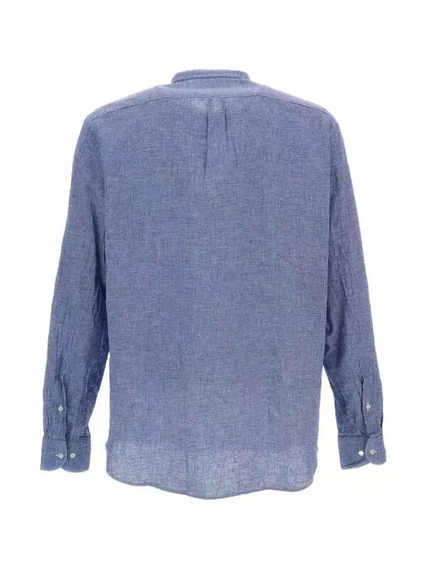 B.D.BAGGIES Check-pattern Band-collar Shirt