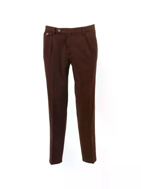 BRIGLIA 1949 Pleated Button-flap Trousers