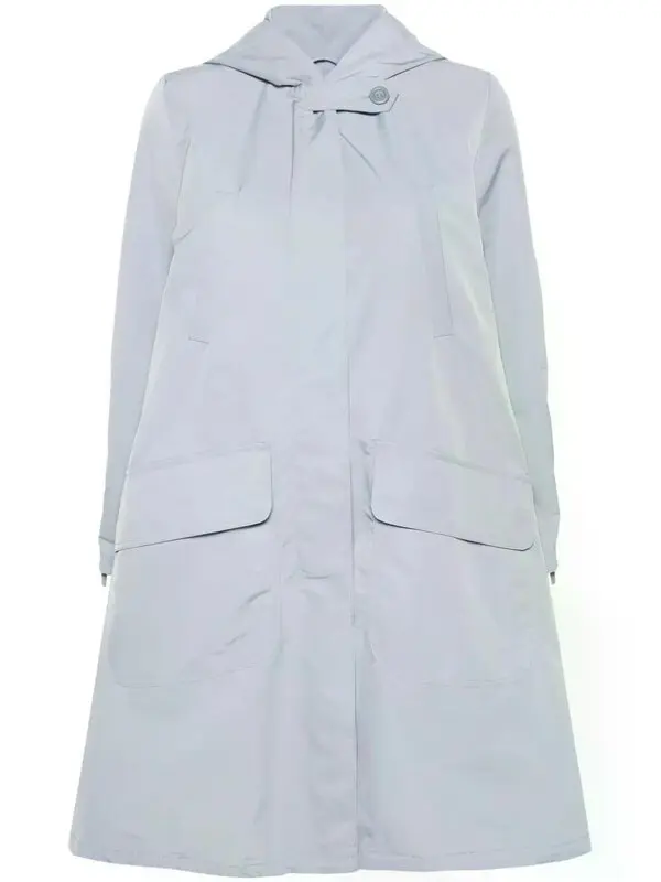 Giorgio Armani Logo-tape Detail Hooded Parka