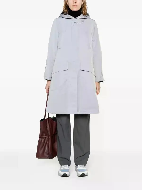 Giorgio Armani Logo-tape Detail Hooded Parka