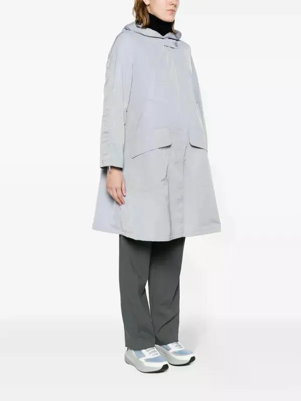 Giorgio Armani Logo-tape Detail Hooded Parka