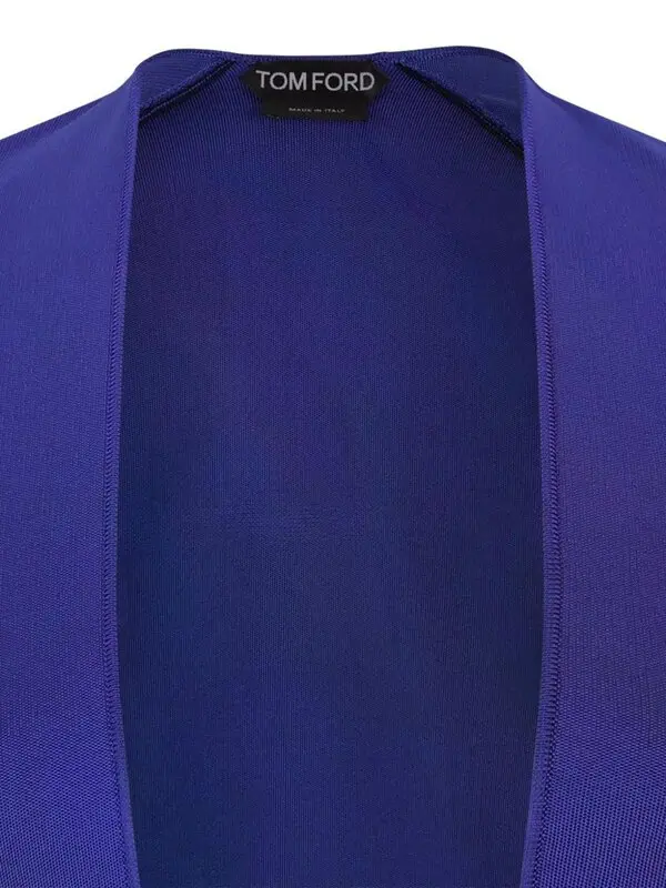 TOM FORD Plunging V-neck Front Slit Maxi Dress