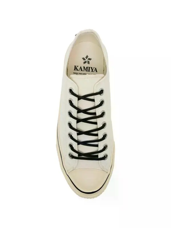 KAMIYA Logo-patched Canvas Sneakers