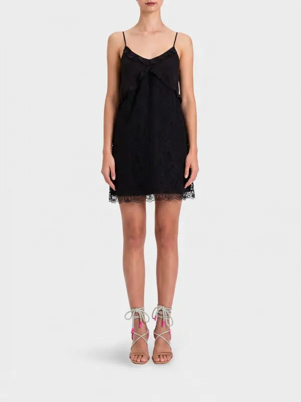 TWINSET Lace Mini Dress - Black