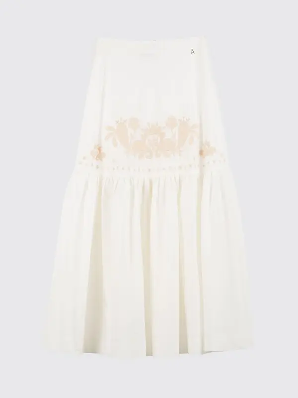 TWINSET Embroidered Tiered Midi Skirt
