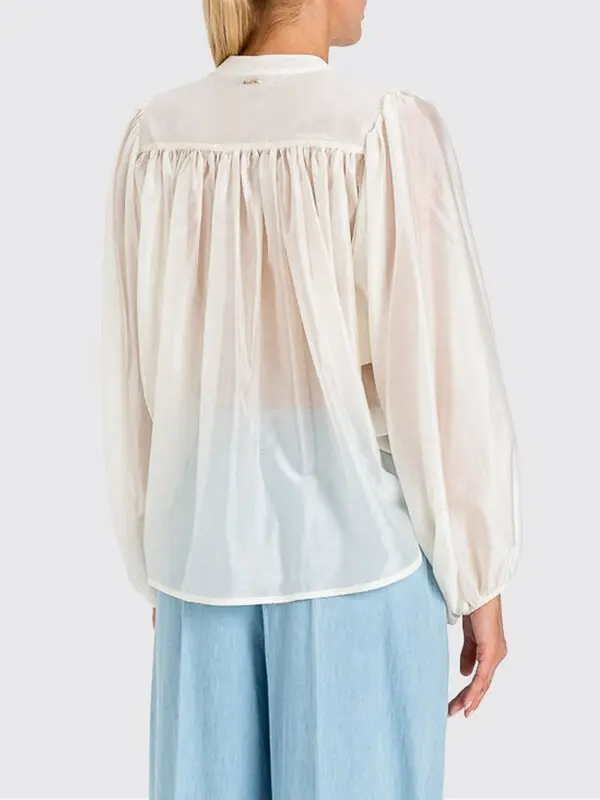 TWINSET Shirt" Sheer Blouse With Button-up Front