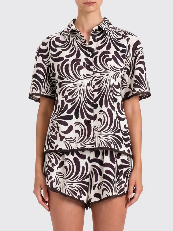 TWINSET Printed Cotton Bohemian Shirt