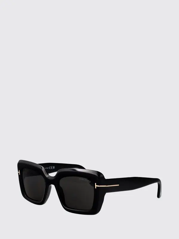 TOM FORD Rectangular Cat-eye Acetate Sunglasses - Black