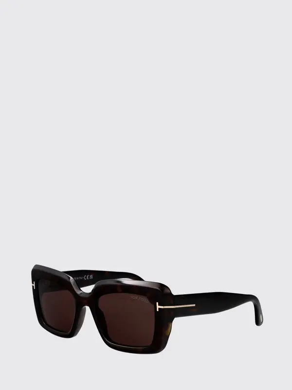 TOM FORD Rectangular Cat-eye Acetate Sunglasses - Brown