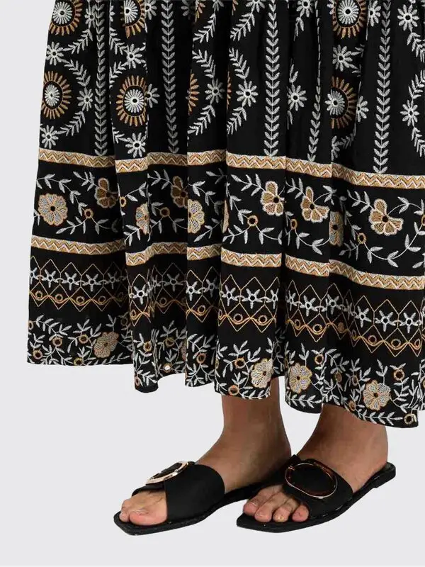 TWINSET U & B Midi Dress In Printed Muslin