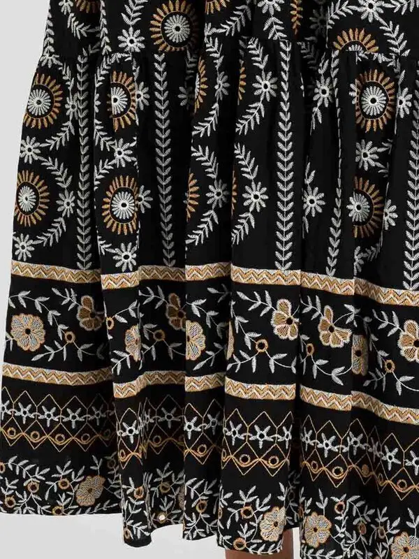 TWINSET Printed Muslin Midi Dress