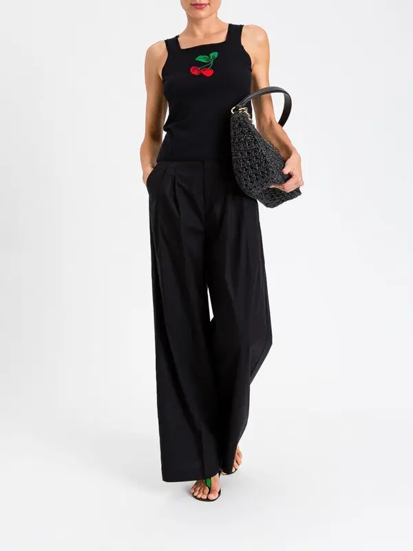 TWINSET Cotton Wide-leg Trousers