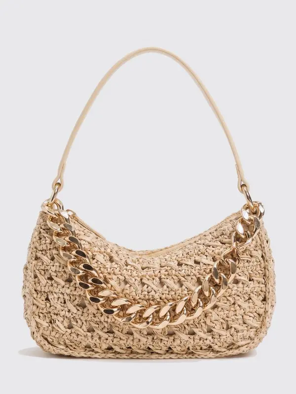 TWINSET Liliane Hobo Bag - Natural