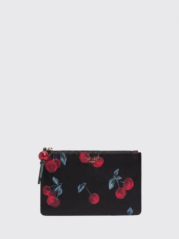 TWINSET Cherry Print Clutch