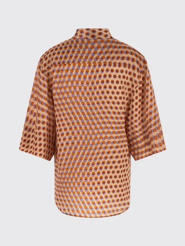 Dries Van Noten Relaxed Fit Polka Dot Cotton Poplin Shirt - Multicolor