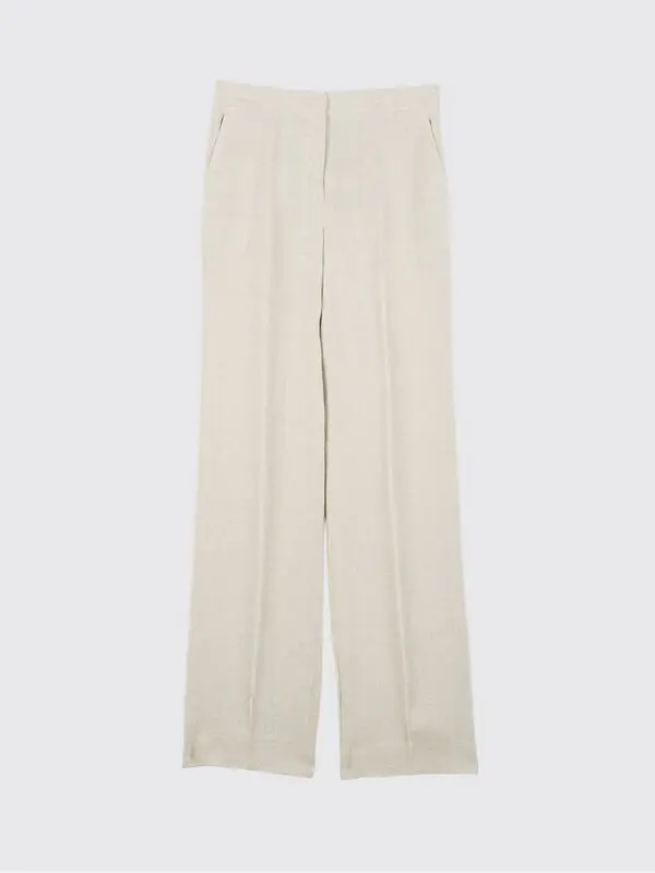 TWINSET Linen Blend Classic Trousers