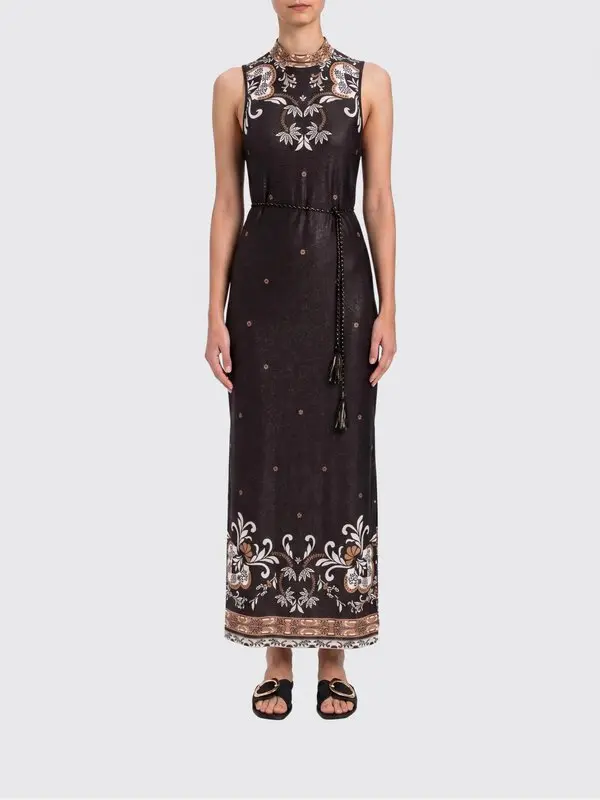 TWINSET U & B Sleeveless Maxi Dress - Black