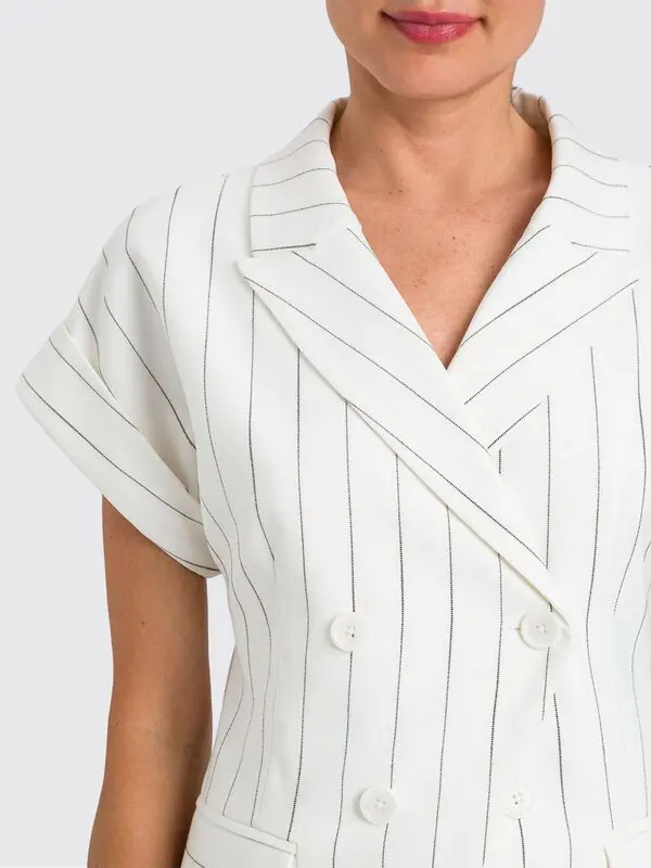 TWINSET Double Breasted Blazer - Multicolor
