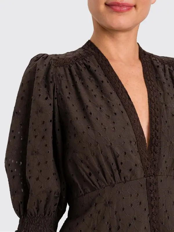 TWINSET Embroidered Midi Dress