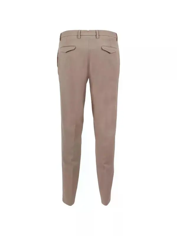 BRIGLIA 1949 Pleated-front Tapered Trousers - Brown