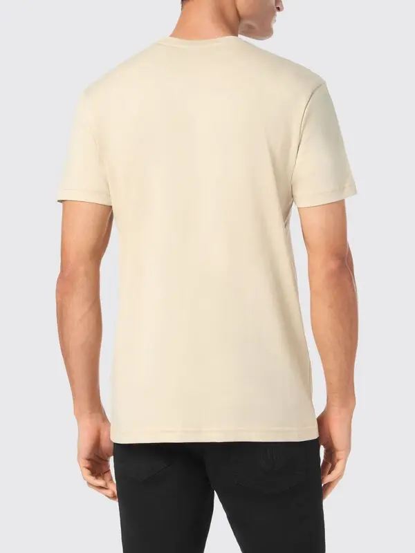 BILLIONAIRE Cotton T-shirt With Lion Print - Beige