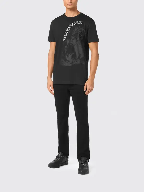 BILLIONAIRE Cotton T-shirt With Lion Print