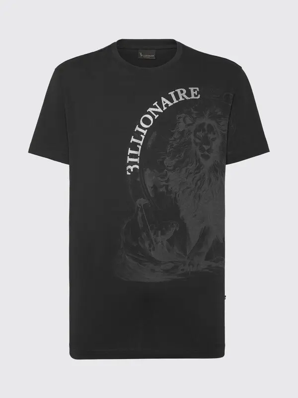 BILLIONAIRE Cotton T-shirt With Lion Print