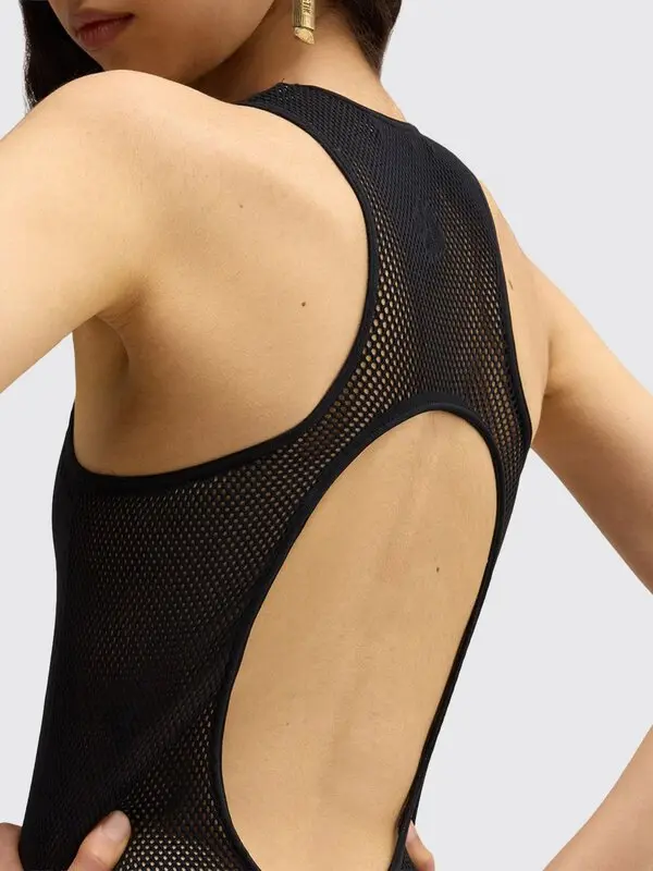 MARGHERITA MACCAPANI Sleeveless Bodysuit In Econyl - Black
