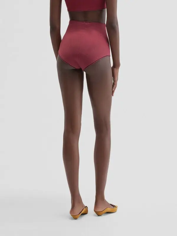 MARGHERITA MACCAPANI High-waisted Shorts - Red