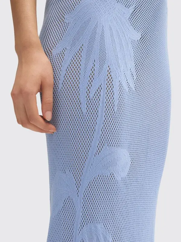 MARGHERITA MACCAPANI Econyl® Perforated Floral Pencil Skirt