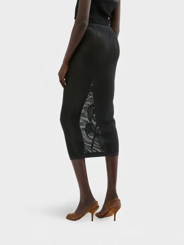 MARGHERITA MACCAPANI Econyl® Floral Perforated Pencil Skirt
