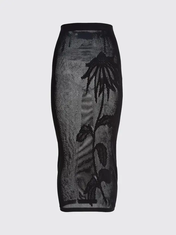 MARGHERITA MACCAPANI Econyl® Floral Perforated Pencil Skirt