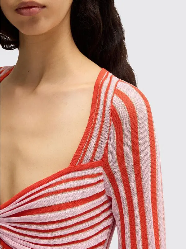 MARGHERITA MACCAPANI Terry Midi Dress In Jersey - Orange