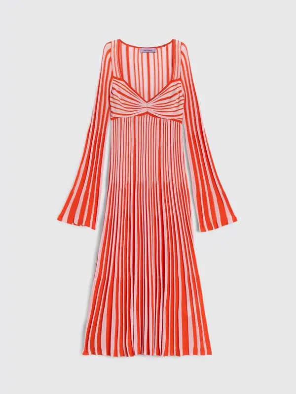 MARGHERITA MACCAPANI Terry Midi Dress In Jersey - Orange