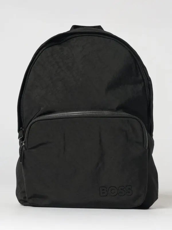 BOSS Recycled Nylon Backpack - Black