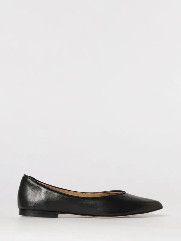 ANNA F. Leather Ballerina Flats