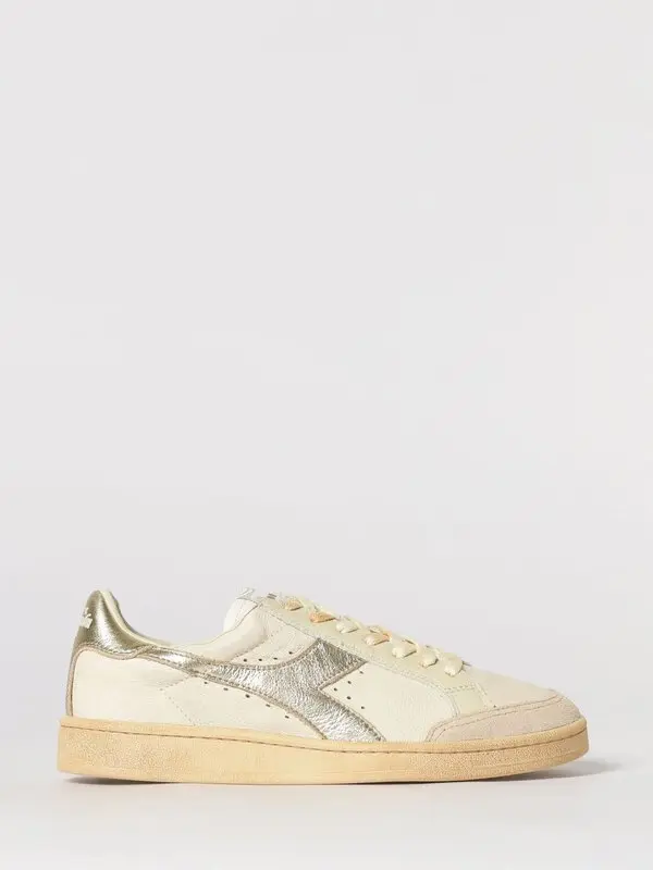 DIADORA Prestige Aged Italia Lace-up Sneakers - Gold