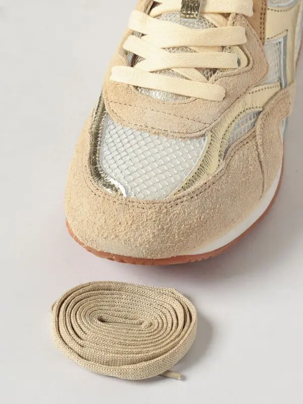 DIADORA Equipe Revenge Suede And Mesh Sneakers - Gold