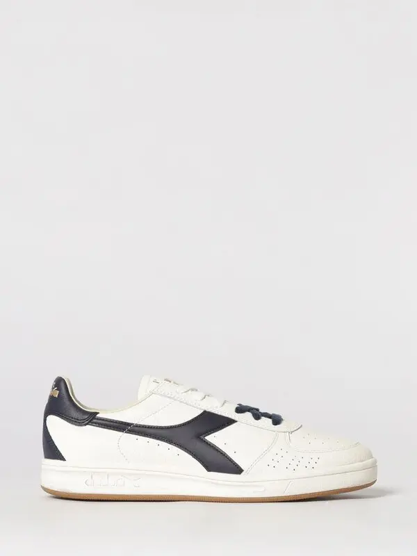 DIADORA B.elite Dominio Grained Leather Sneakers - Blue